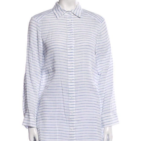 Alice + Olivia | Tops | Alice Olivia Otis Linen Blend Button Down Tunic | Poshmark